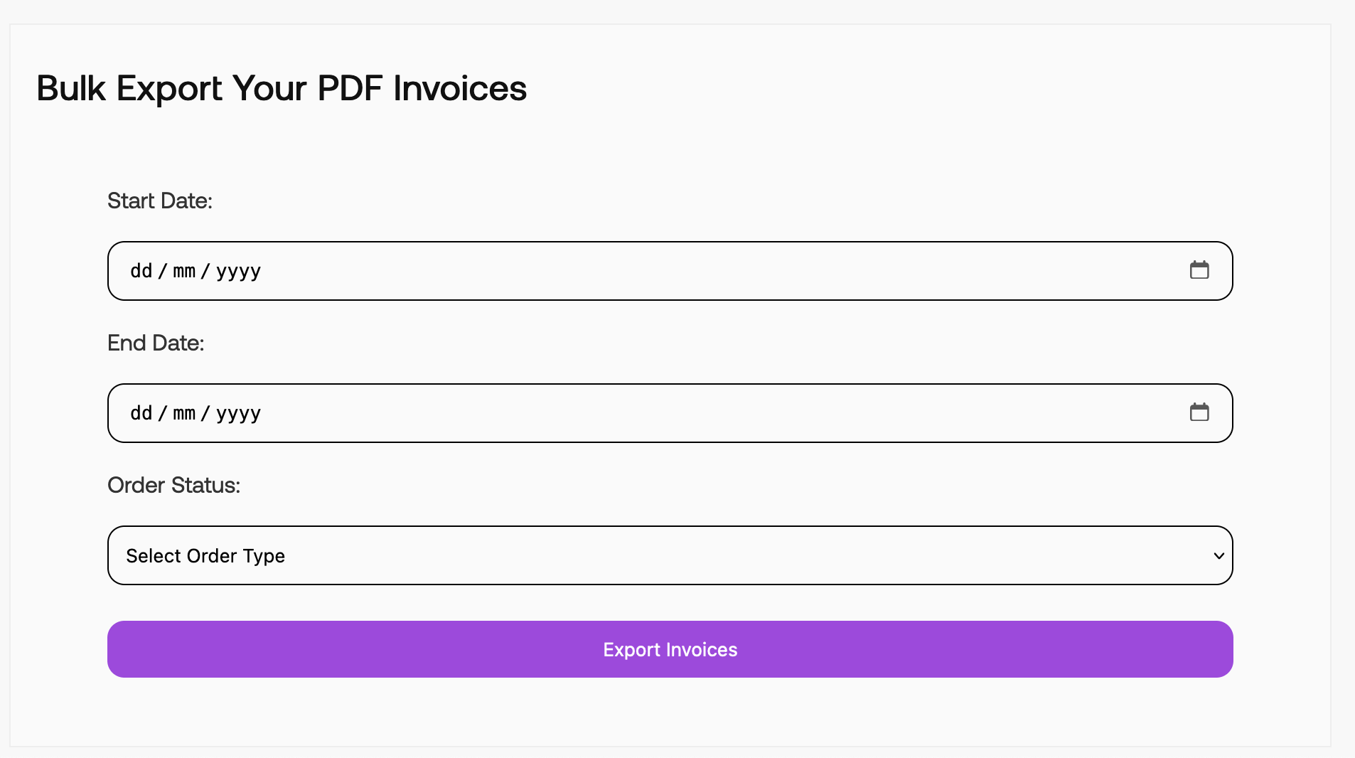 How to export bulk PDF invoices in Wordpress with Woocommerce - Fariha ...